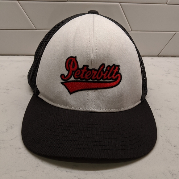 Pacific Headwear | Accessories | Blackwhitered Embroidered Peterbilt ...